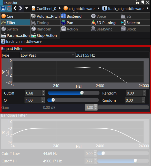 CRI ADX Tools Manual: Biquad Filter