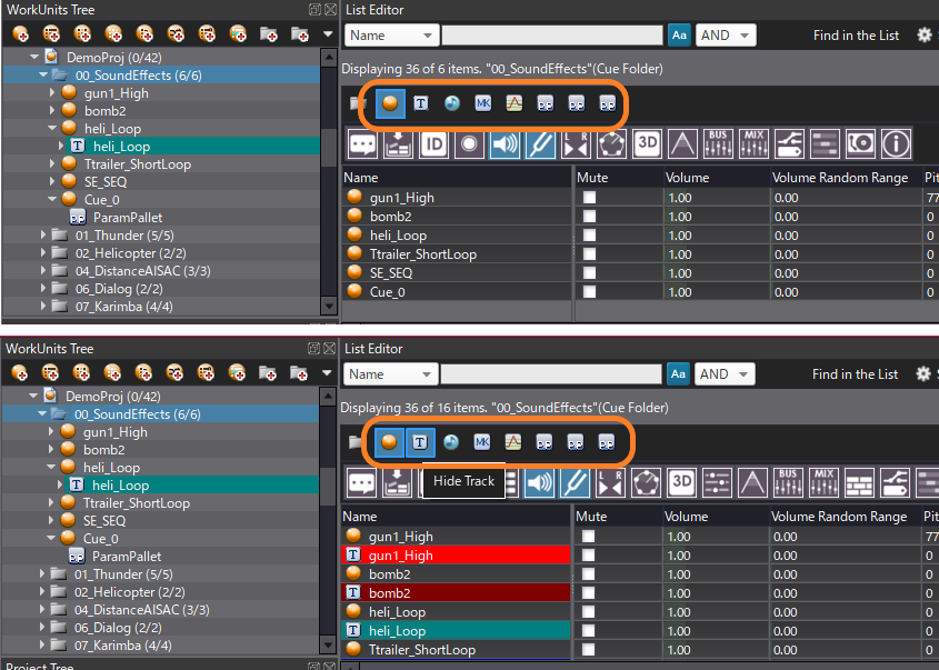 CRI ADX: Hierarchical Display of List and Display Filter