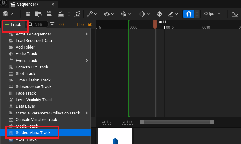 Criware Unreal Engine Sofdec チュートリアル No8 シーケンサーを用いたムービー再生
