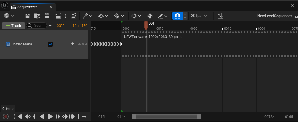 CriWare Unreal Engine: Sofdec チュートリアル No.8 : シーケンサーを用いたムービー再生