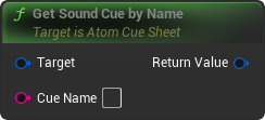 CriWare Unreal Engine: Get Sound Cue by Name
