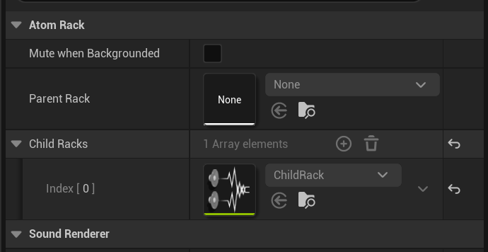 CriWare Unreal Engine: Atom Rack Asset