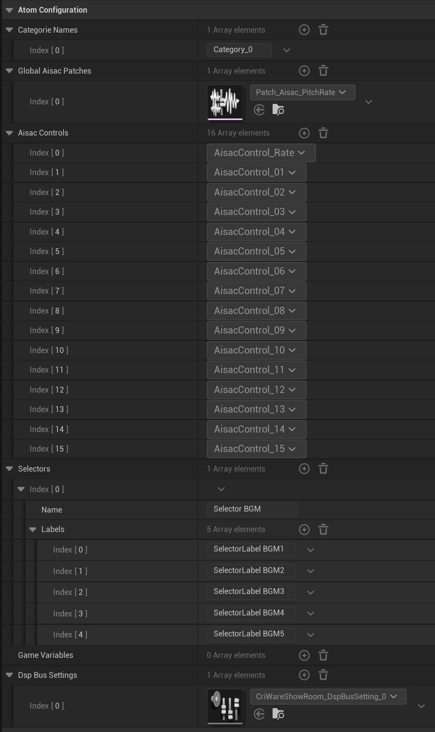 Criware Unreal Engine Atom Config Asset