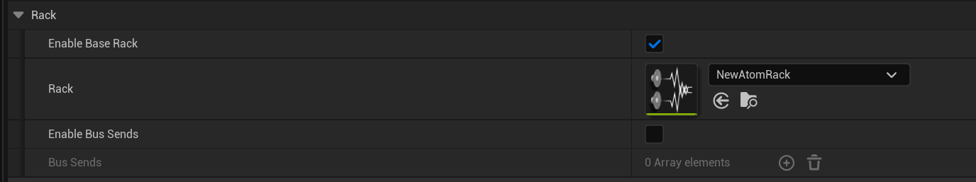CriWare Unreal Engine: Atom Rack Asset
