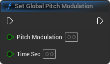 CriWare Unreal Engine: Set Global Pitch Modulation