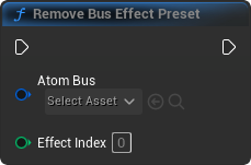 CriWare Unreal Engine: Remove Bus Effect Preset
