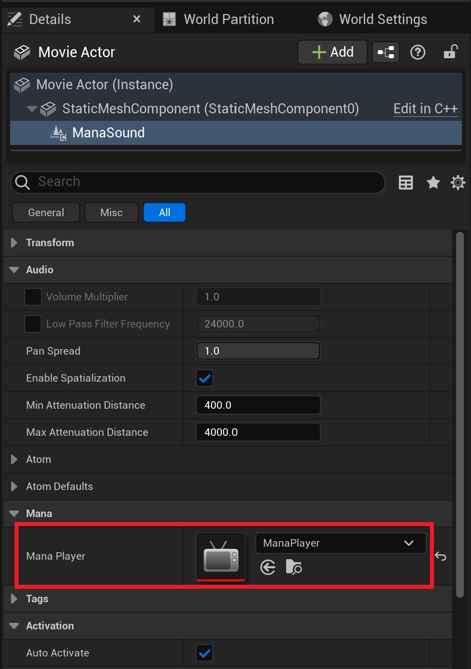 CriWare Unreal Engine: Sofdec 快速入门